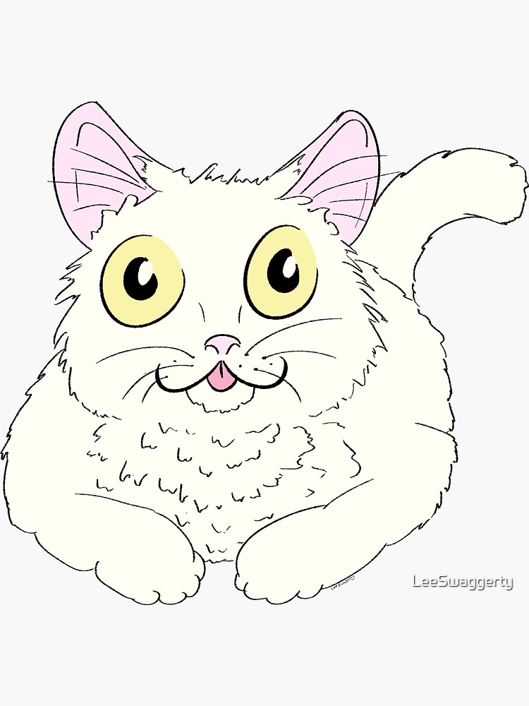 "Blep" Sticker by LeeSwaggerty | Redbubble