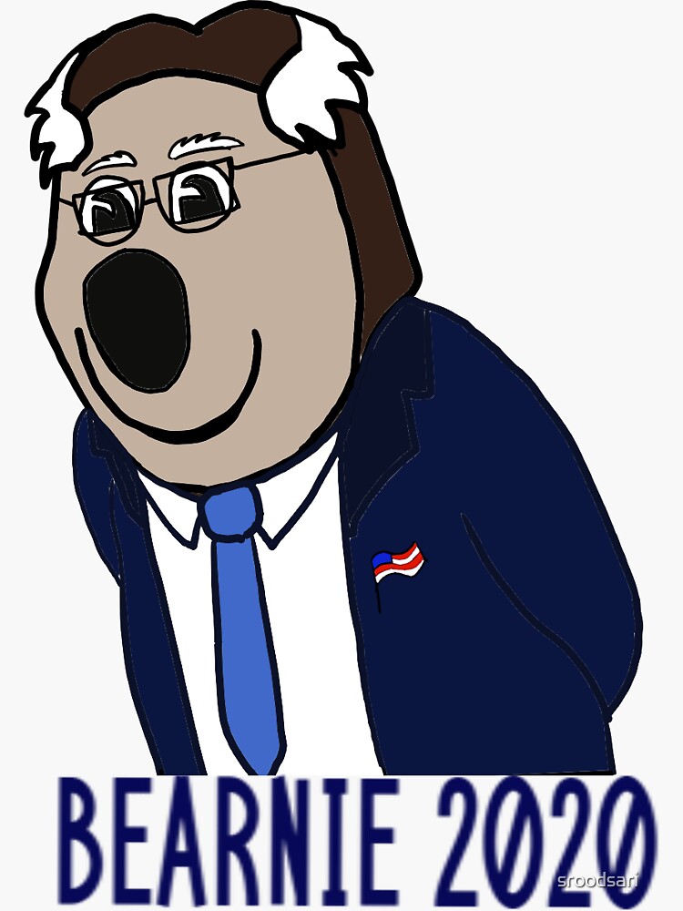 "Bearnie 2020 oski" Sticker by sroodsari | Redbubble