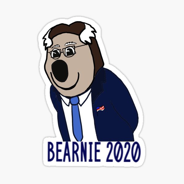 "Bearnie 2020 oski" Sticker by sroodsari | Redbubble