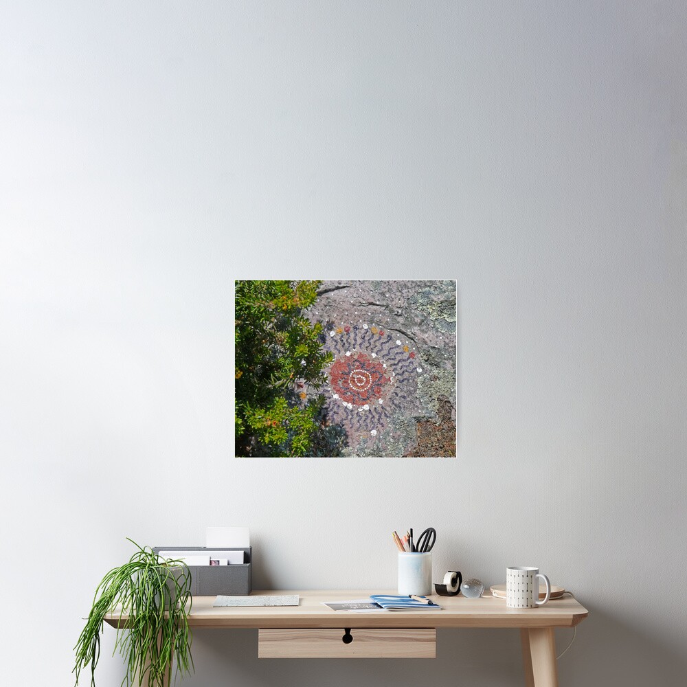"Tasmanian Aboriginal Art, Rocky Cape, Tasmania, Australia" Poster for ...