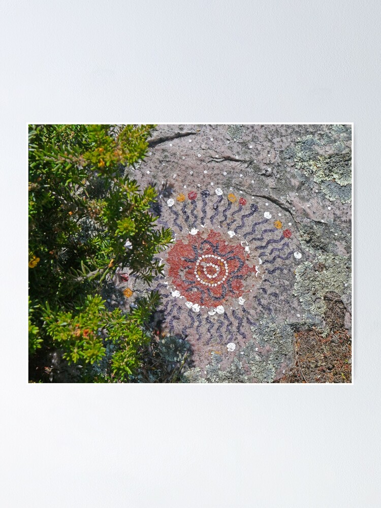 "Tasmanian Aboriginal Art, Rocky Cape, Tasmania, Australia" Poster for ...