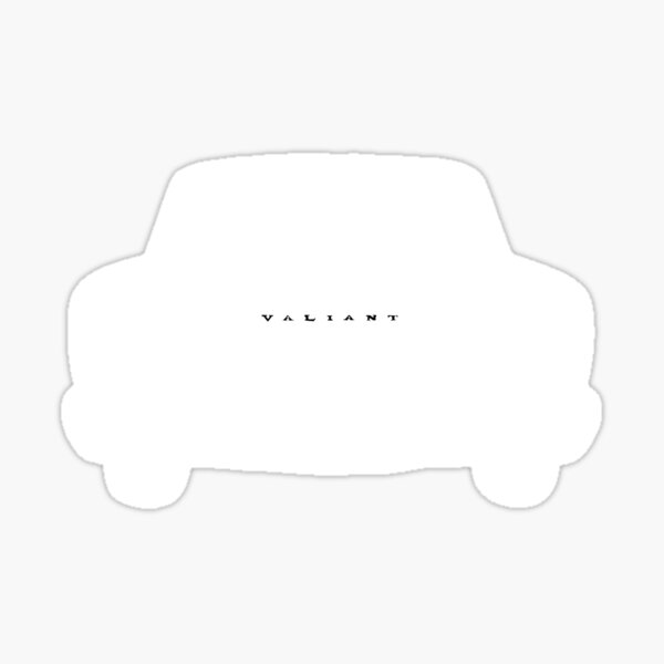 "Chrysler Valiant VC 1966 White" Sticker by shtem | Redbubble