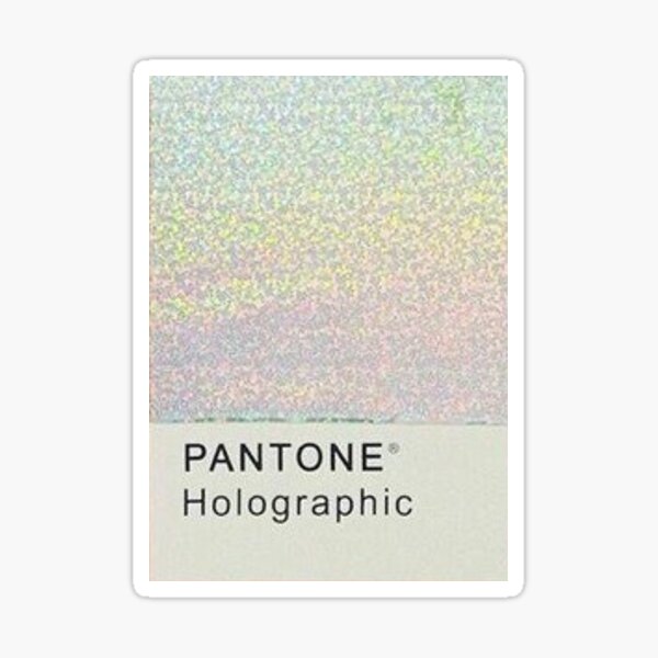 "Holographic Pantone Color Square" Sticker by rachziggs | Redbubble