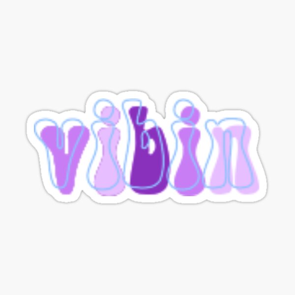 "Vibin sticker" Sticker for Sale by Yellowdaisi | Redbubble