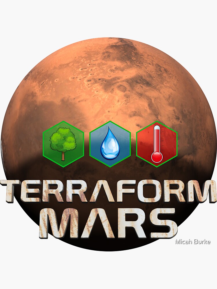 "Terraforming Mars - Hex Tiles" Sticker for Sale by Micah Burke | Redbubble