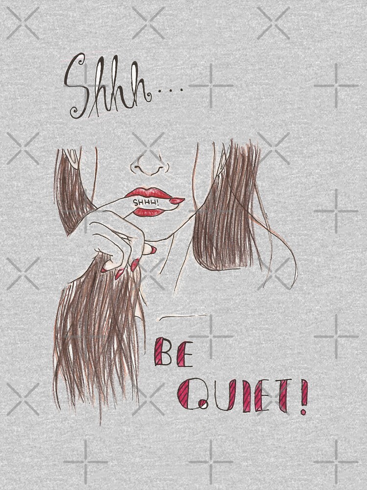 "Be Quiet Drawing" Zipped Hoodie by littleart2 | Redbubble