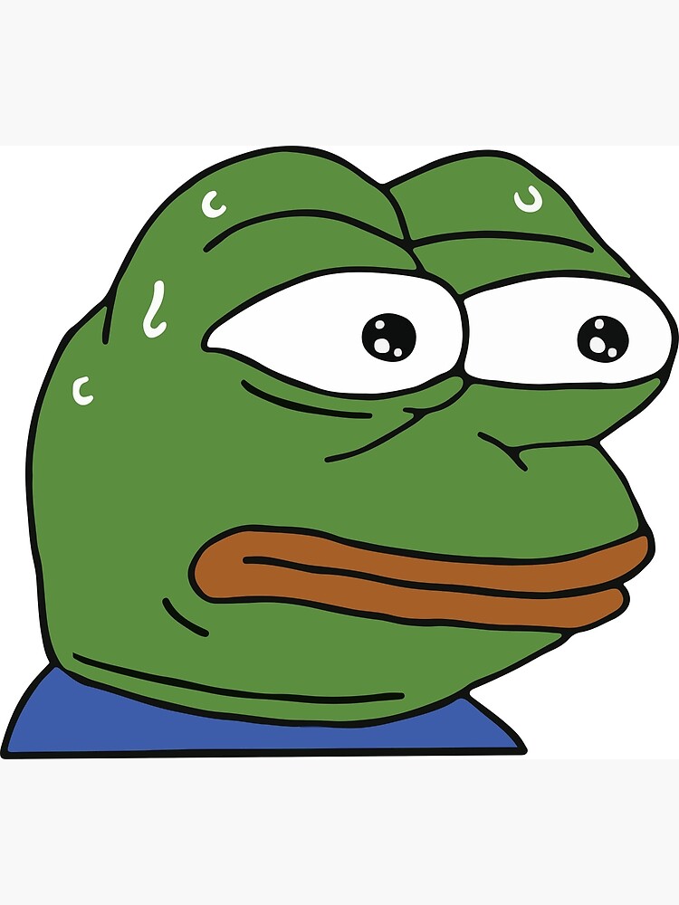 Póster «MonkaS Twitch emote emoji pegatina» de Mafrum | Redbubble