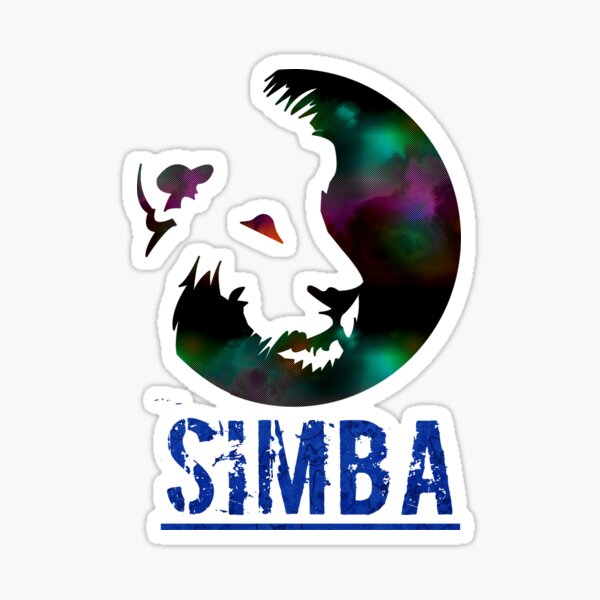 "Simba design for redbubble" Sticker by yraviraj1 | Redbubble