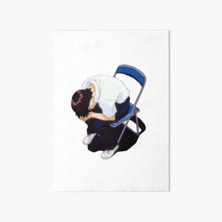 "Neon Genesis Evangelion - Shinji Crying" Art Board Print for Sale by ...