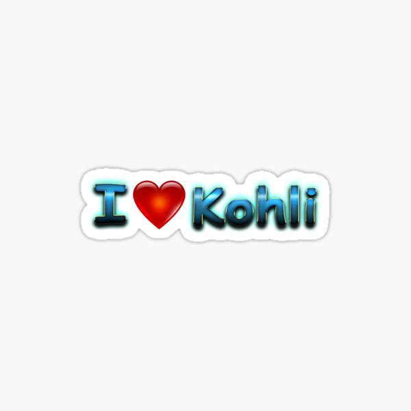 "Everyone Love to Virat Kohli" Sticker by paraschauhan | Redbubble