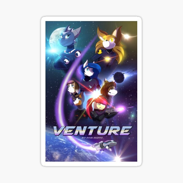 "Venture Poster" Sticker for Sale by Skygaze91 | Redbubble