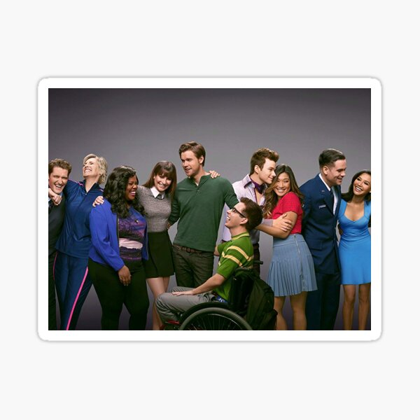 "glee cast " Sticker for Sale by scarletth4 | Redbubble