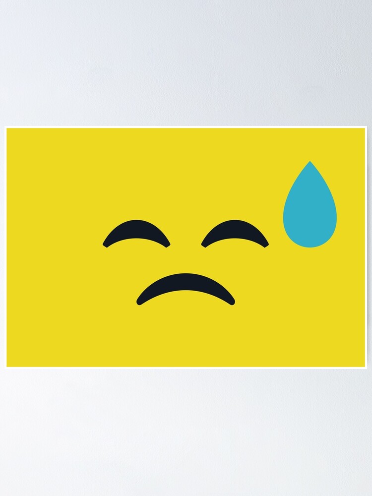 "Sad Sweat Smiley, Downcast, Cold Sweat, Emoticon, Cute and Funny Emoji ...