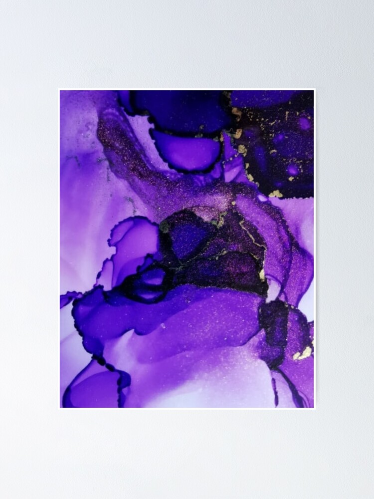 Poster « Art à l'encre violette originale de Valiron », par Paulele ...