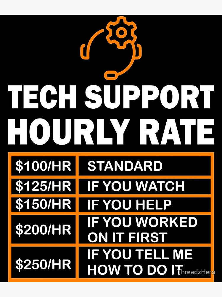 Tech Support Computer Nerd Geek Gift Premium Matte Vertical Poster sold ...