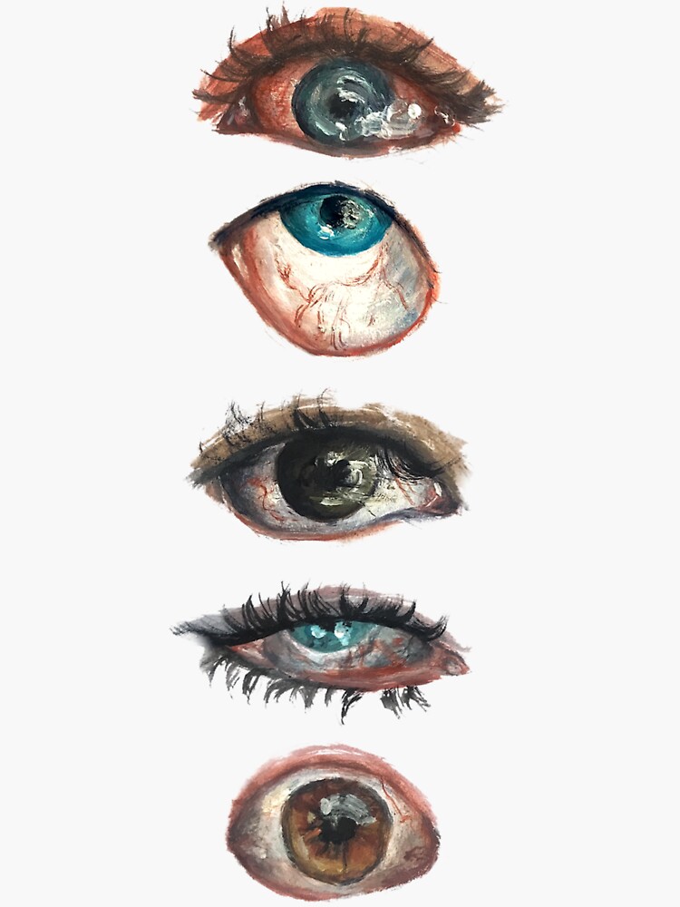 "Watching" Sticker for Sale by urfriendthemoon | Redbubble