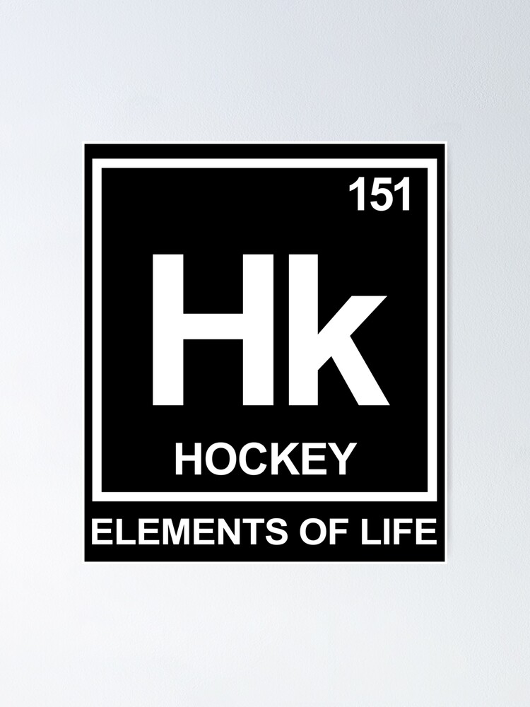 "Elements of life: 151 hockey periodic table" Poster for Sale by ...