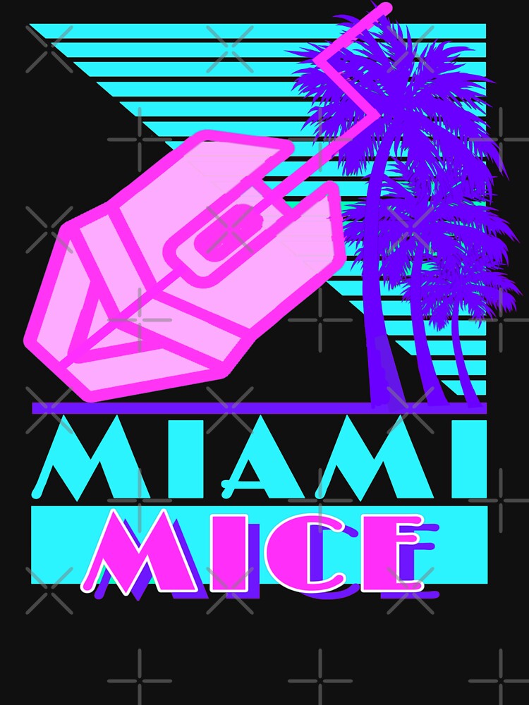 "Miami Mice 80s Retro" T-shirt for Sale by Kolsab | Redbubble | miami t ...