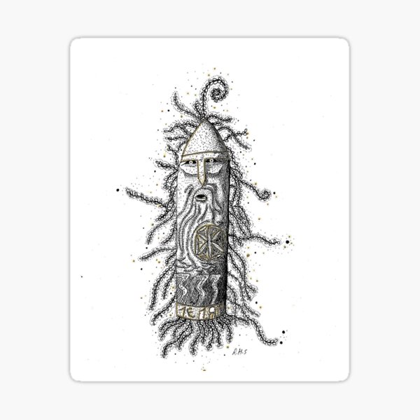 "Slavic god" Sticker for Sale by Artothegemini | Redbubble