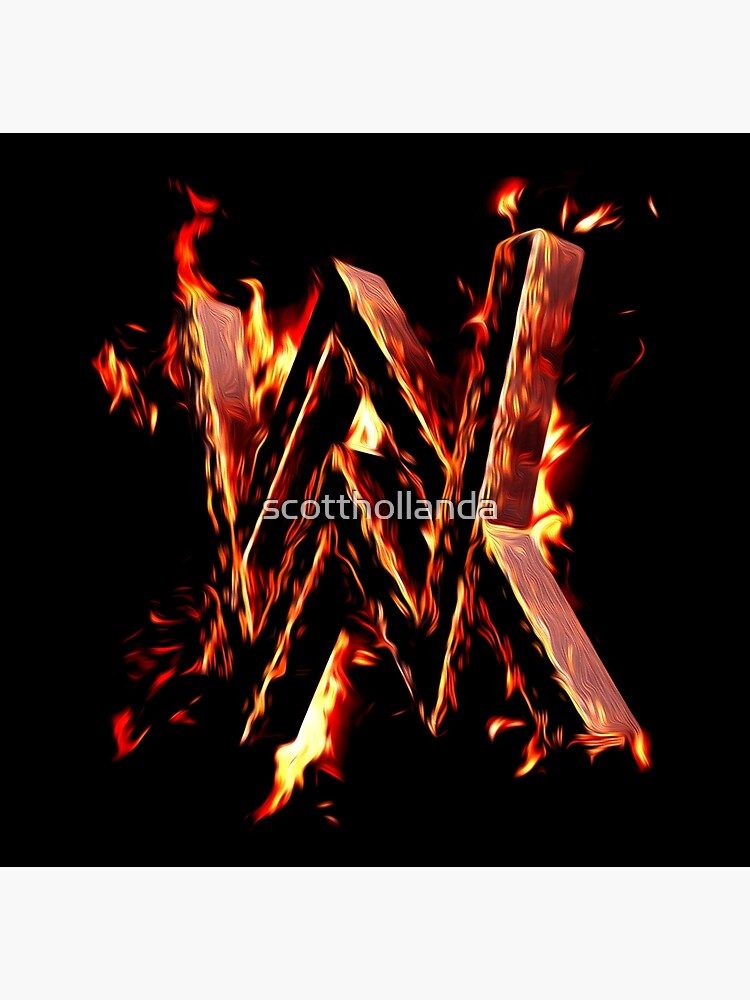 "Alan walker fire logo" Metal Print for Sale by scotthollanda | Redbubble