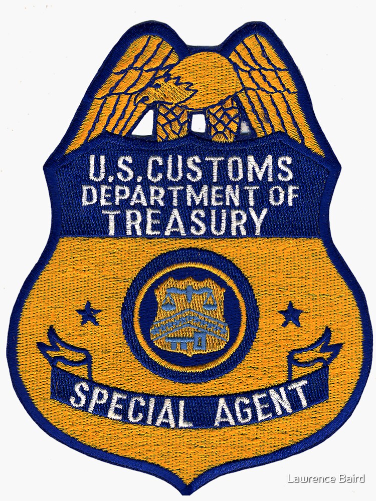 "U S Customs Special Agent" Sticker for Sale by lawrencebaird | Redbubble