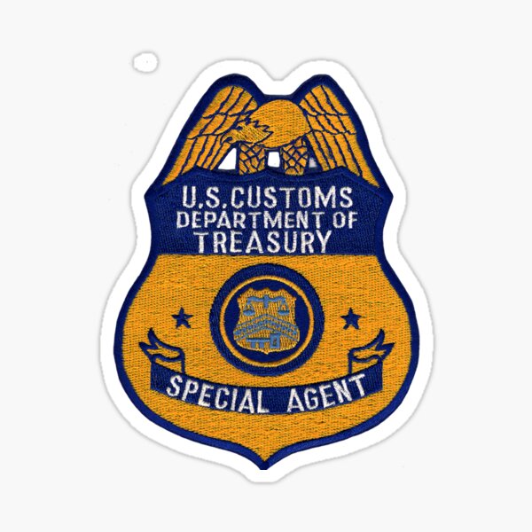 "U S Customs Special Agent" Sticker for Sale by lawrencebaird | Redbubble