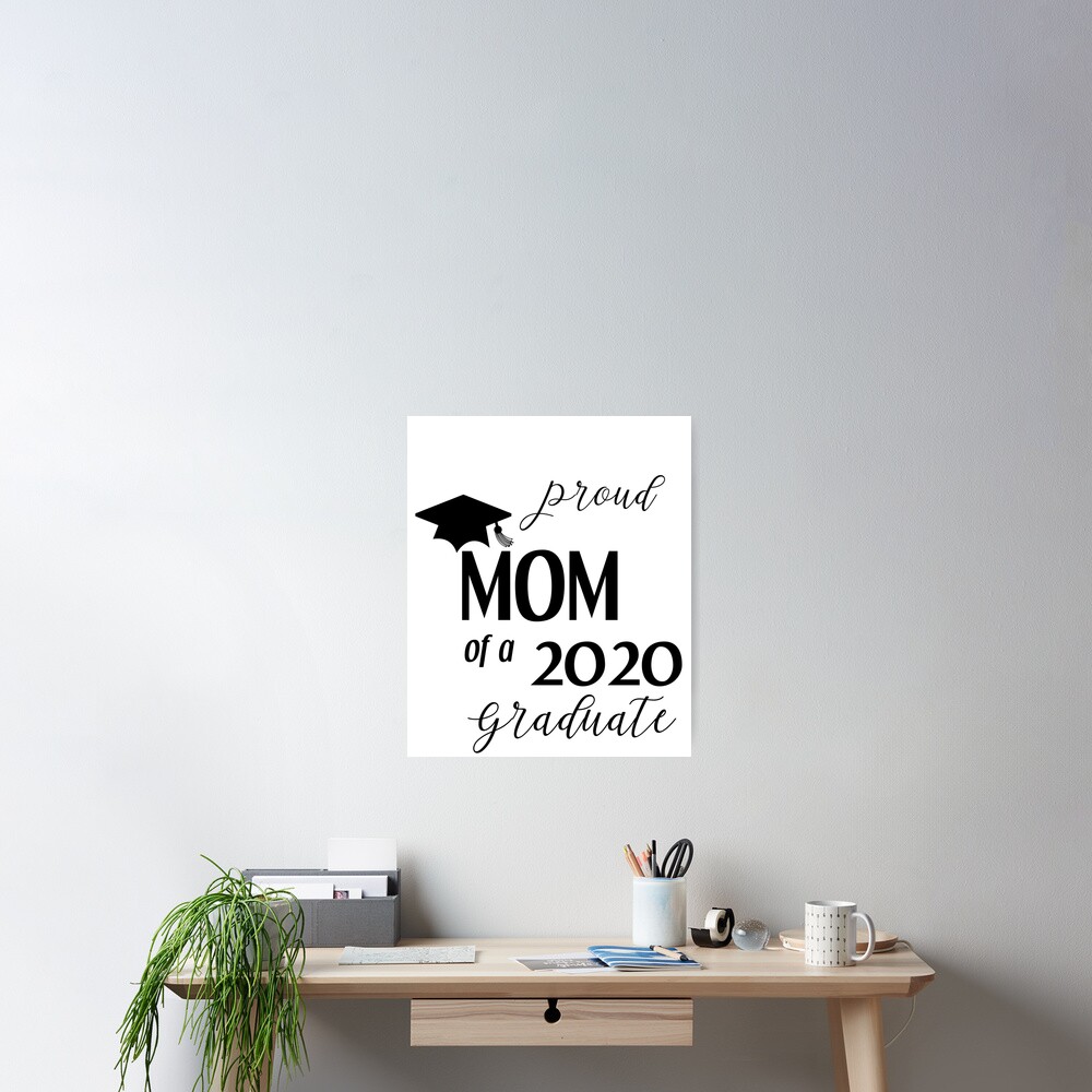 "Proud Mom Of Grad 2020 | 2020 Graduation Shirt | Bachelor's Degree ...