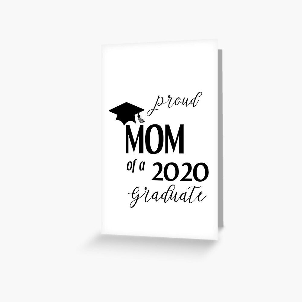"Proud Mom Of Grad 2020 | 2020 Graduation Shirt | Bachelor's Degree ...