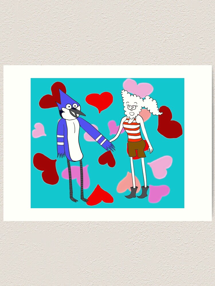 "Mordecai and CJ Regular Show/Valentines Day" Art Print by kestrada2906 ...