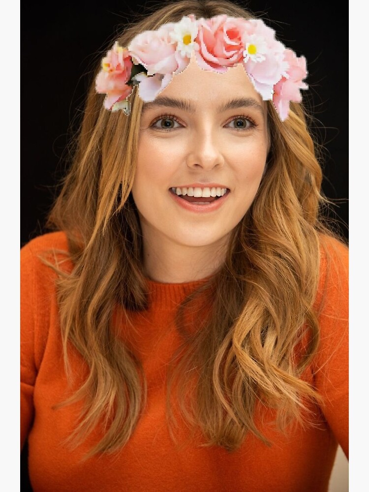 "Jodie Comer Flower crown 3" Sticker for Sale by cjoiner | Redbubble