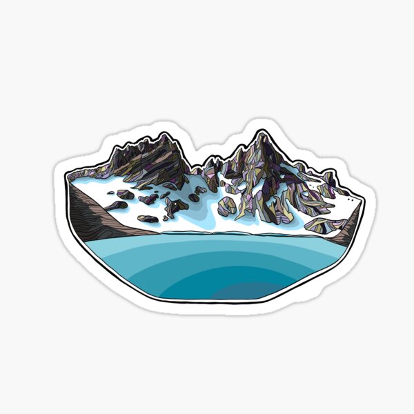 "Broken Top Mountain Summit" Sticker for Sale by JuniperL | Redbubble