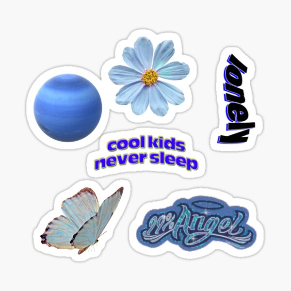 "all things blue sticker pack" Sticker for Sale by venustears | Redbubble