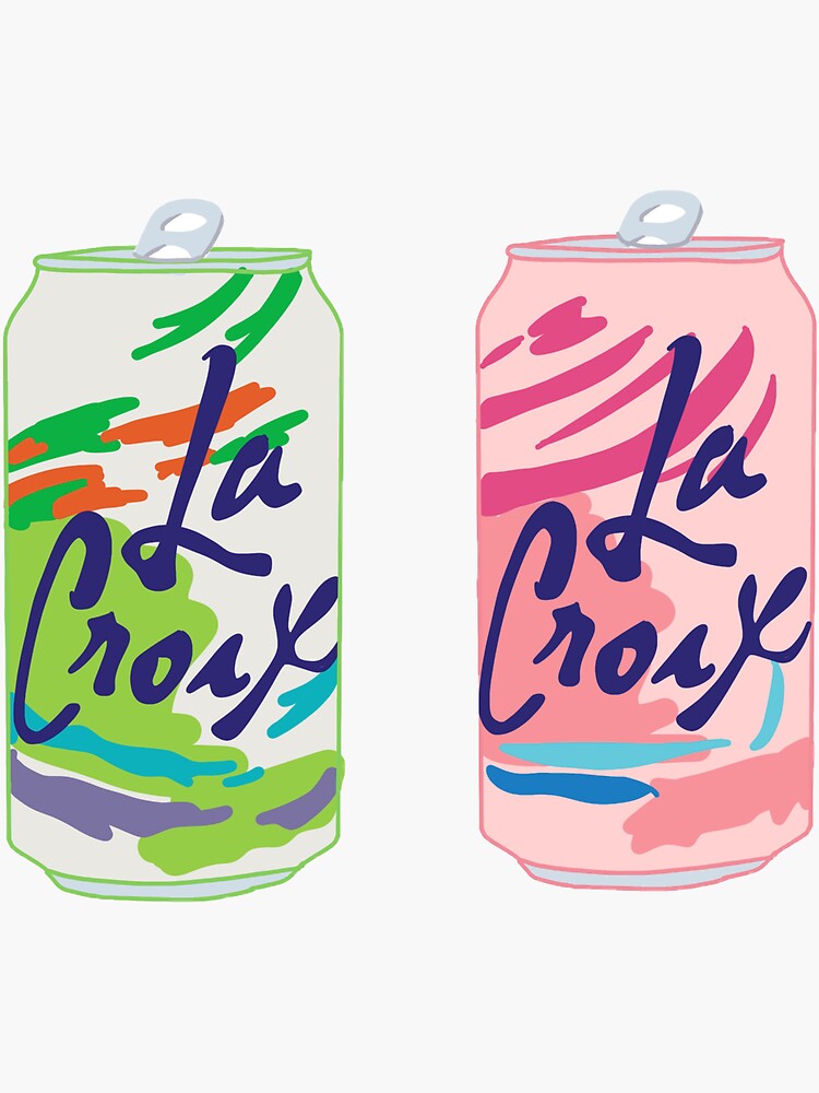La Croix” duo" Sticker for Sale by gabbyrani | Redbubble