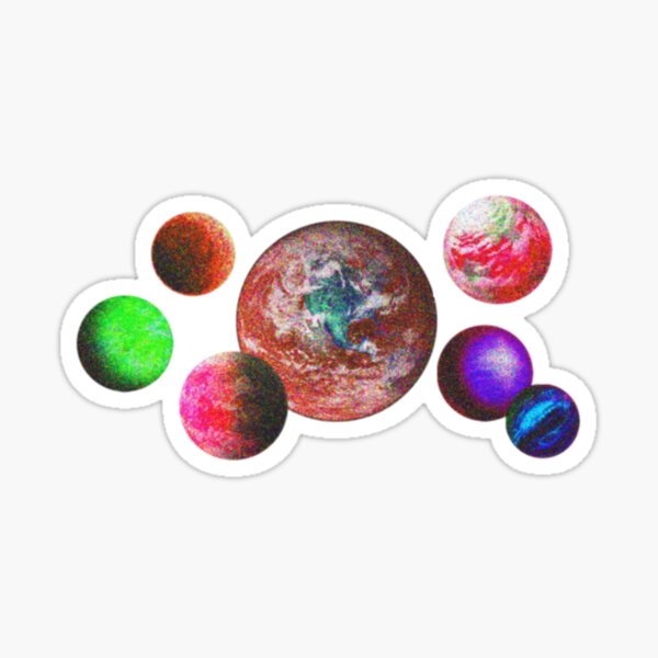 "planets sticker" Sticker by venustears | Redbubble