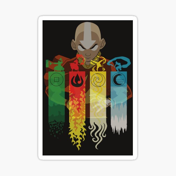 "The 4 elements" Sticker for Sale by ESKAI11 | Redbubble