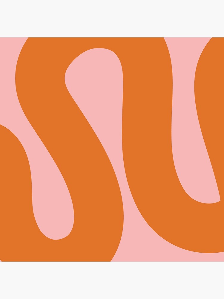 "Soft and Groovy Pink and Orange" Art Print for Sale by kierkegaard ...