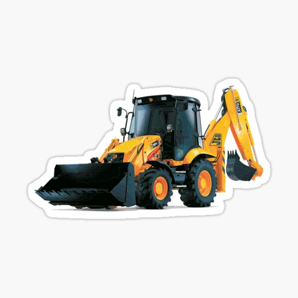 "Backhoe" Sticker for Sale by Raizer52 | Redbubble