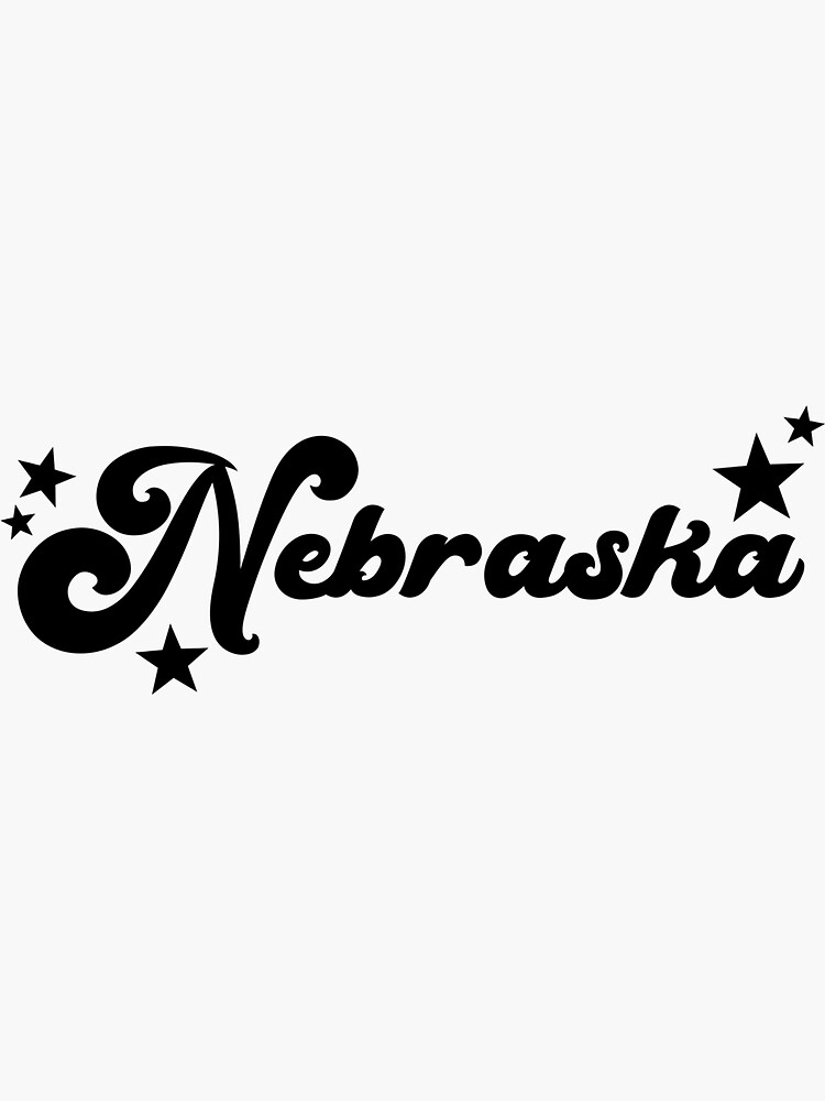 "retro nebraska" Sticker for Sale by mallorykrenk | Redbubble