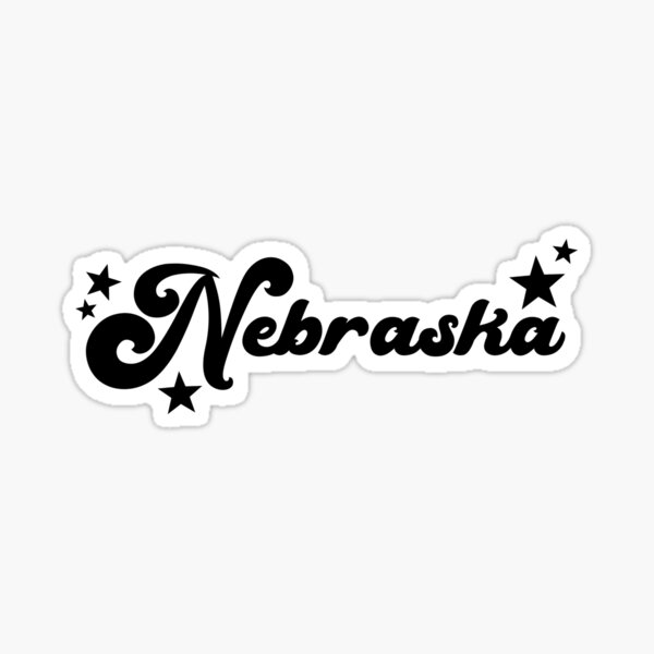 "retro nebraska" Sticker for Sale by mallorykrenk | Redbubble