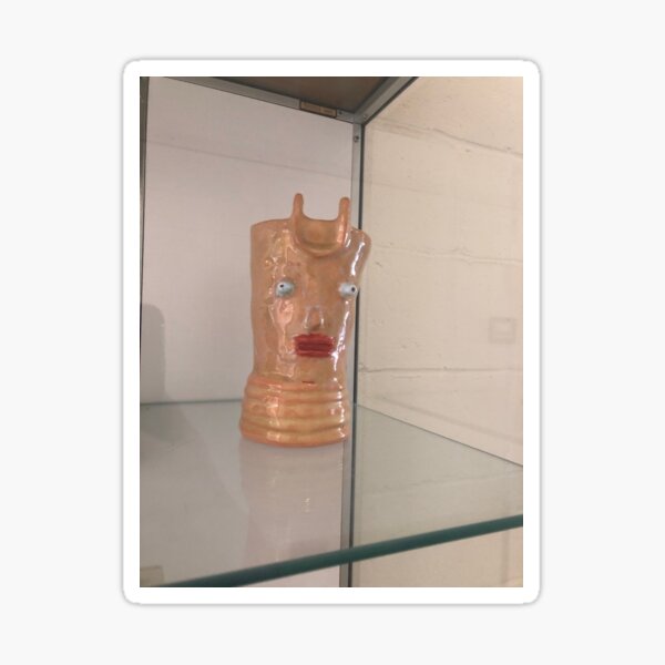 "cursed ceramic" Sticker for Sale by lauren