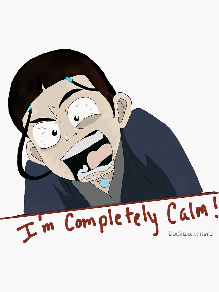 "Katara Im completely calm (Avatar the last Airbender)" Sticker for ...
