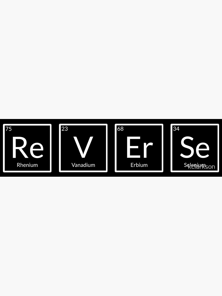 "ReVErSe" Poster by kclarkson | Redbubble