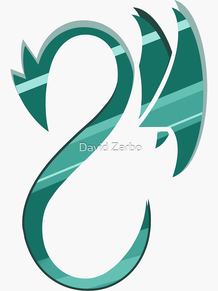 "Dragon Type Symbol" Sticker by theDizzyONE | Redbubble
