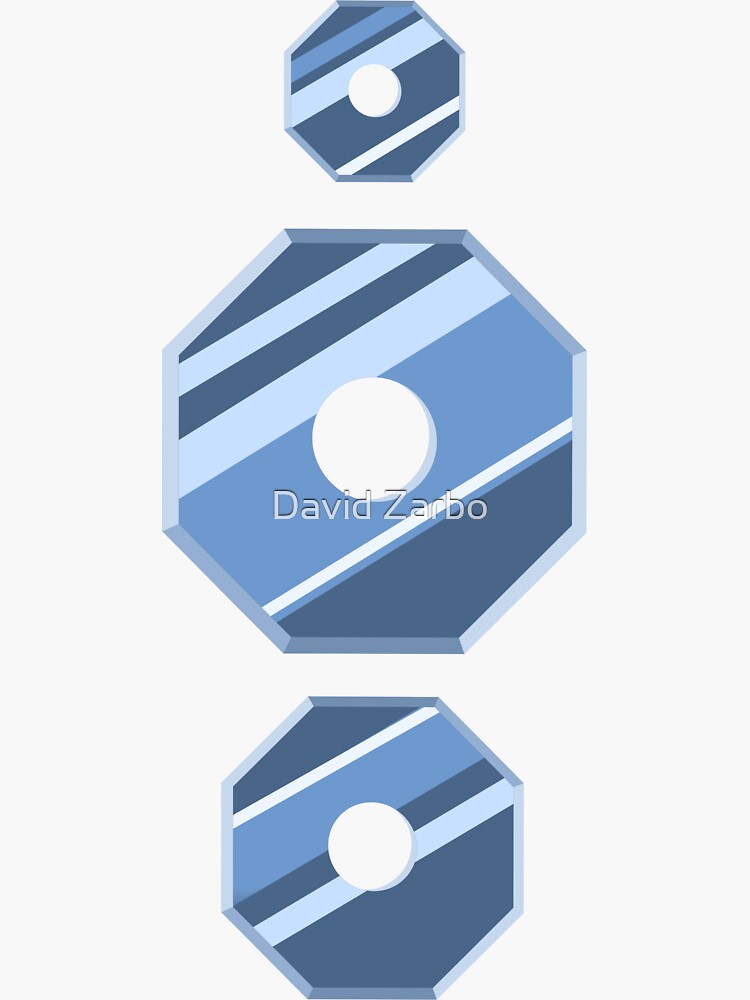 "Steel Type Symbol" Sticker by theDizzyONE | Redbubble