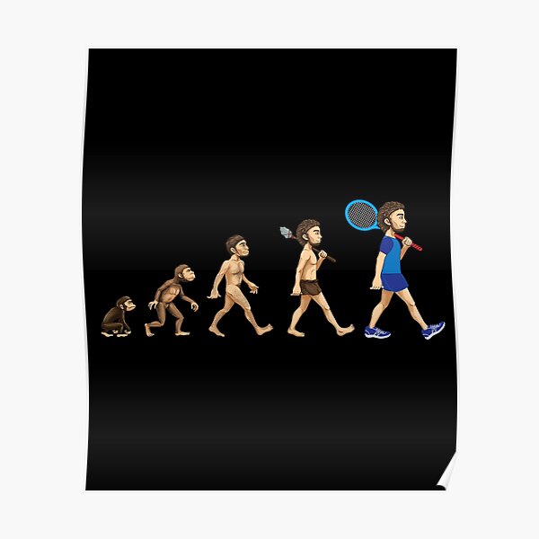 "The Evolution Of Tennis" Poster by tshirtexpressiv | Redbubble