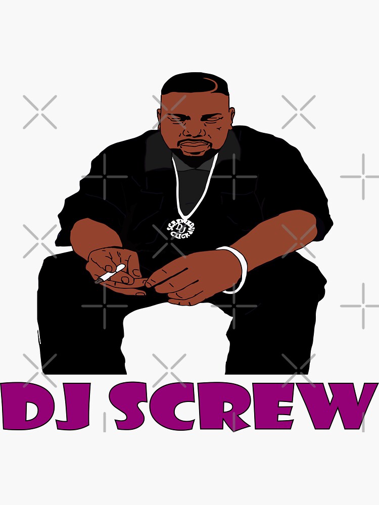 "dj screw" Sticker for Sale by amine1998 | Redbubble