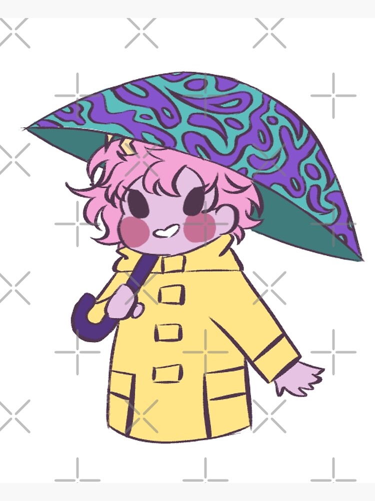 Poster « Ashido Mina Umbrella Chibi », par saitoayumudp | Redbubble