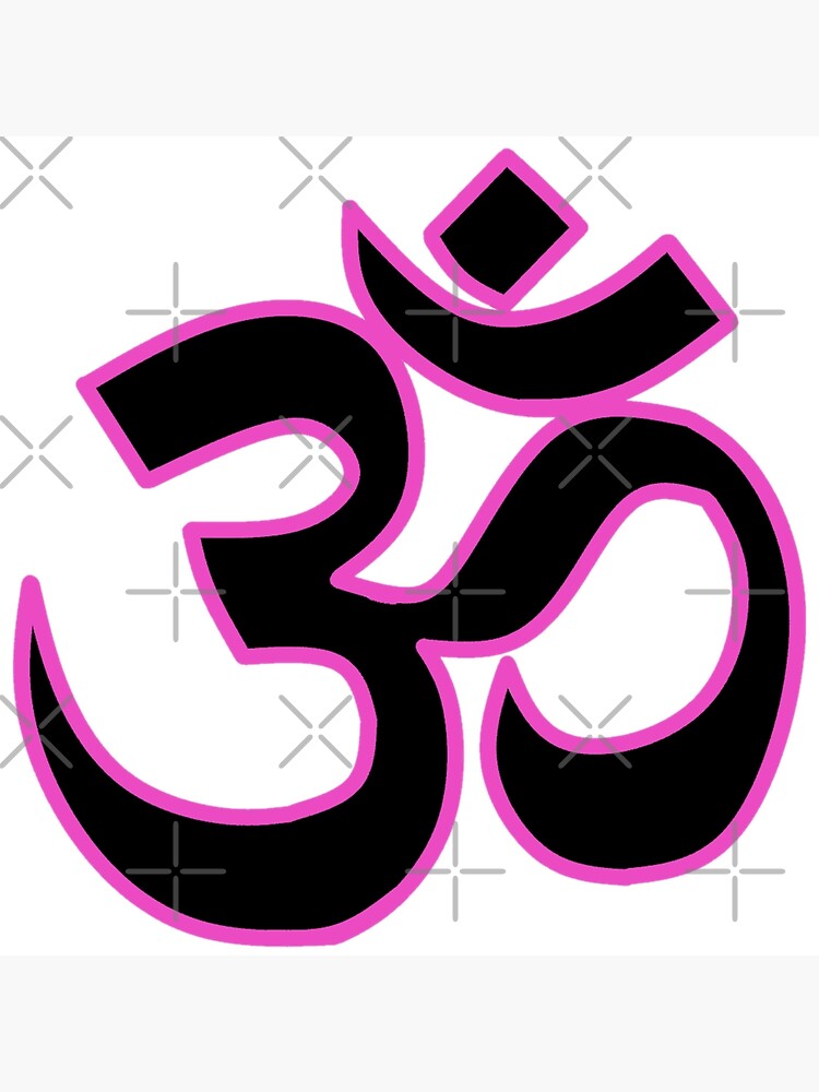"Om Symbol - Pink" Poster for Sale by Awgie-Dawg | Redbubble