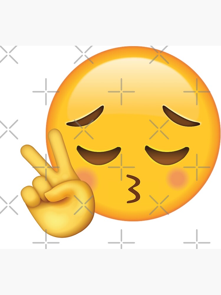 "Sad Peace Sign Emoji" Photographic Print for Sale by ArtsyJulez ...