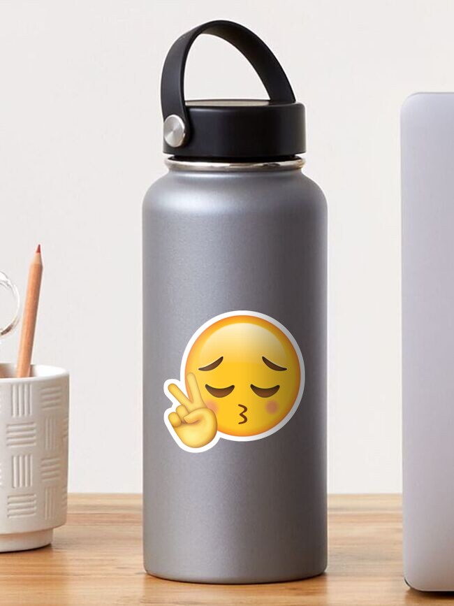 "Sad Peace Sign Emoji" Sticker for Sale by ArtsyJulez | Redbubble